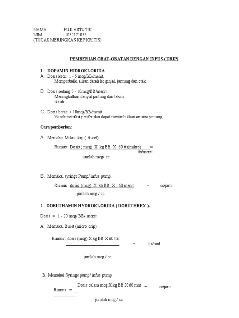 Rangkuman Kep Kritis | PDF