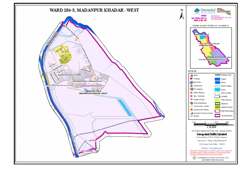 Ward 104-S, Madanpur Khadar - West: Fu KZ R D Fy, Ugh | PDF