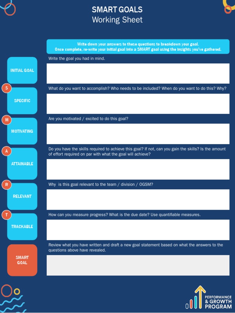 SMART Goals Template | PDF