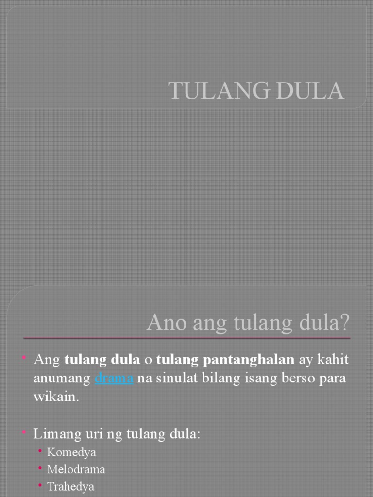 Tulang Dula | PDF