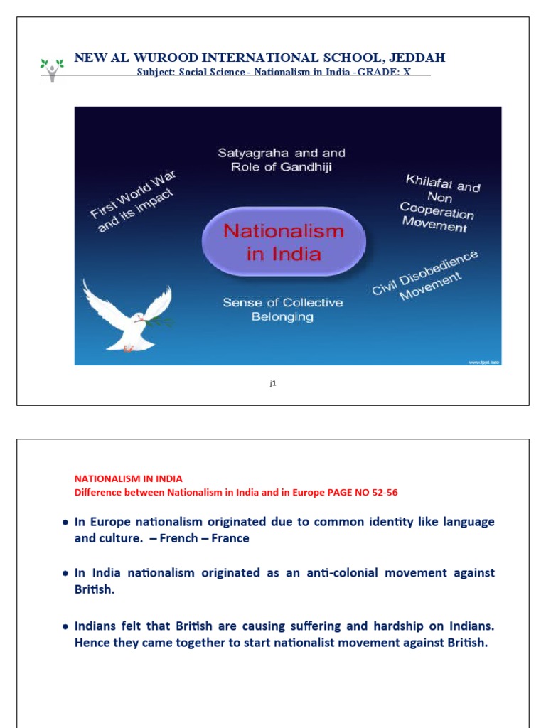 Nationalism in India - Key Points.1 | PDF | Mahatma Gandhi | Dalit