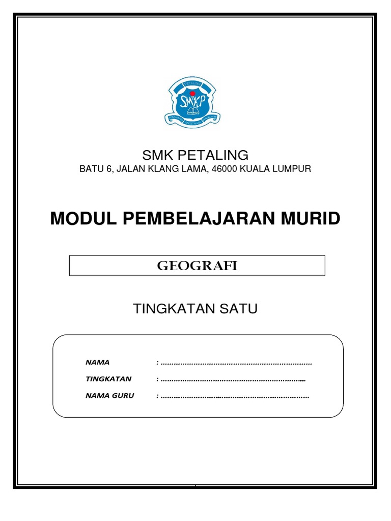 Modul Geo Ting 1 | PDF
