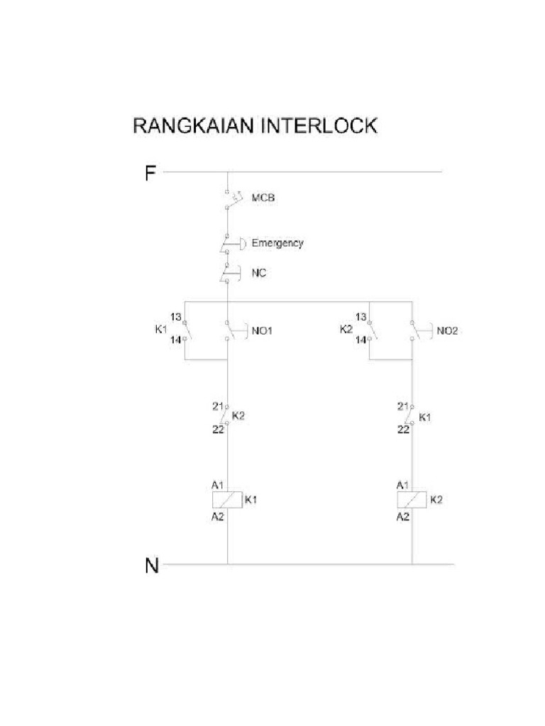 Rangkaian Interlock Listrik Sederhana | PDF | Sains & Matematika