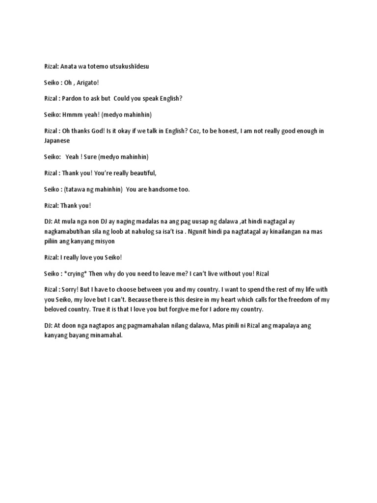 O-Sei San at Rizal | PDF