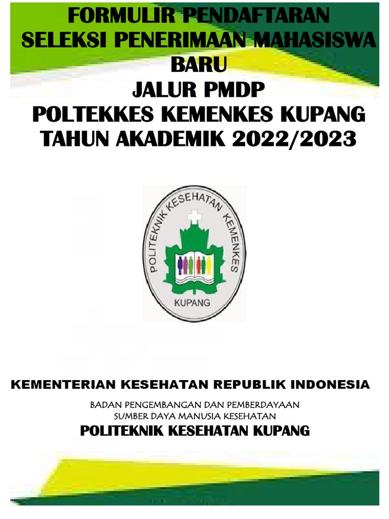 Formulir Pendaftaran Jalur PMDP 2022 | PDF