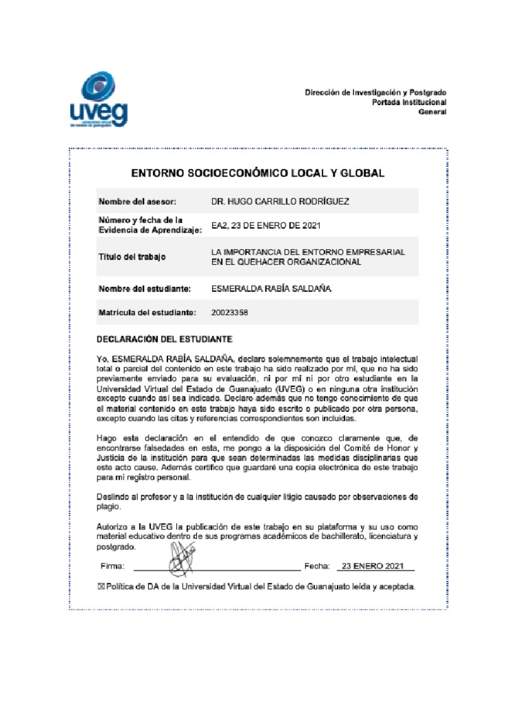 Rabia Esmeralda ESLyG EA2 | PDF | Business | Información