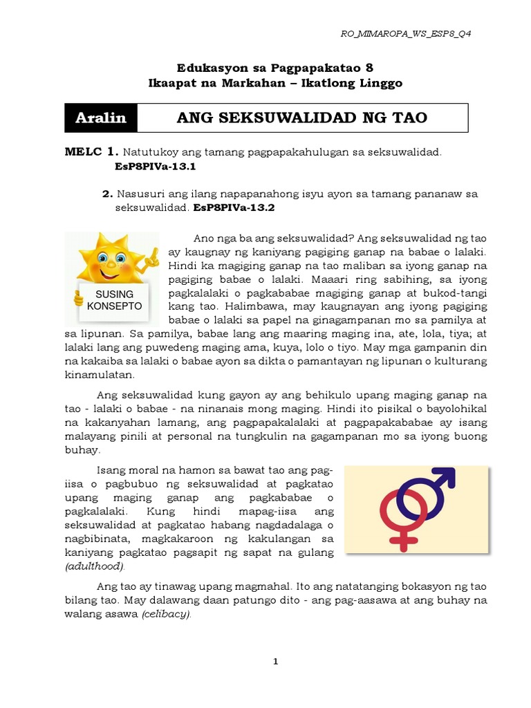 ESP8WS Q4 Week3 | PDF