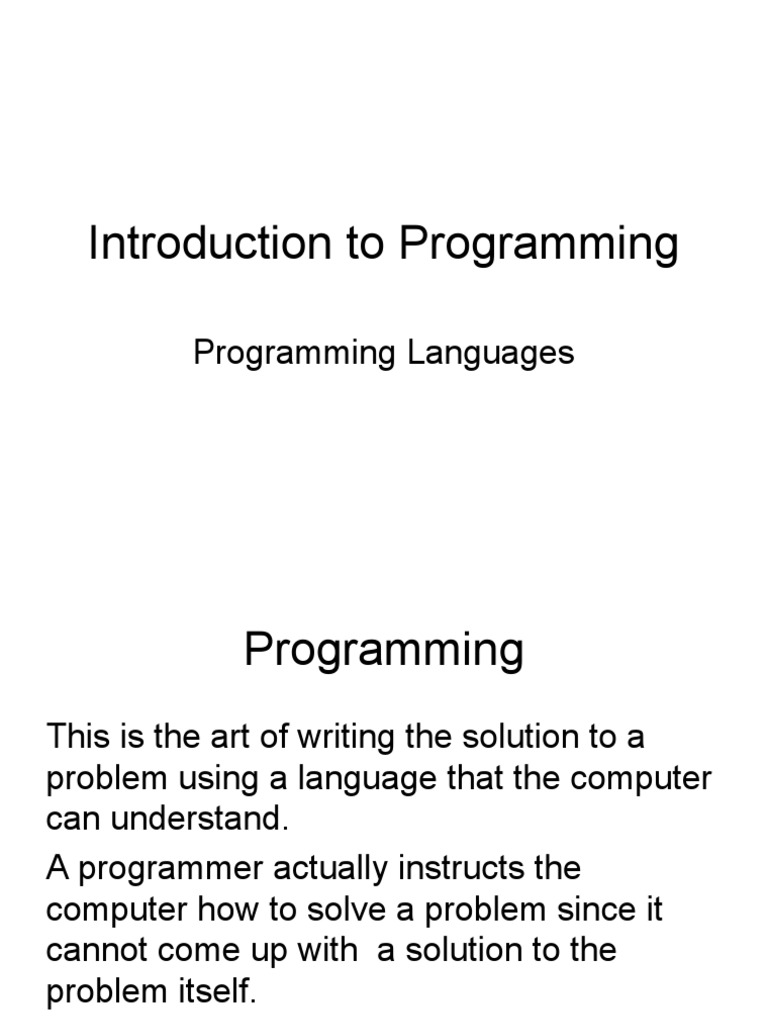 Generations Of Programming Languages Pdf Computer Programming Programming Language