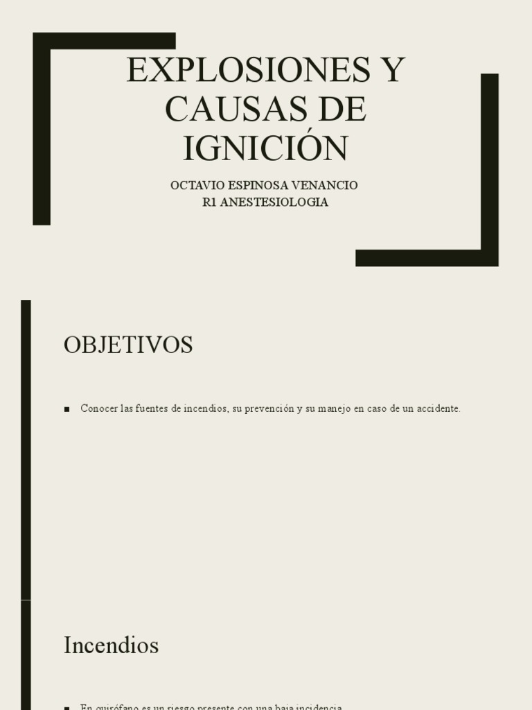 Explosiones y Causas de Ignición | PDF