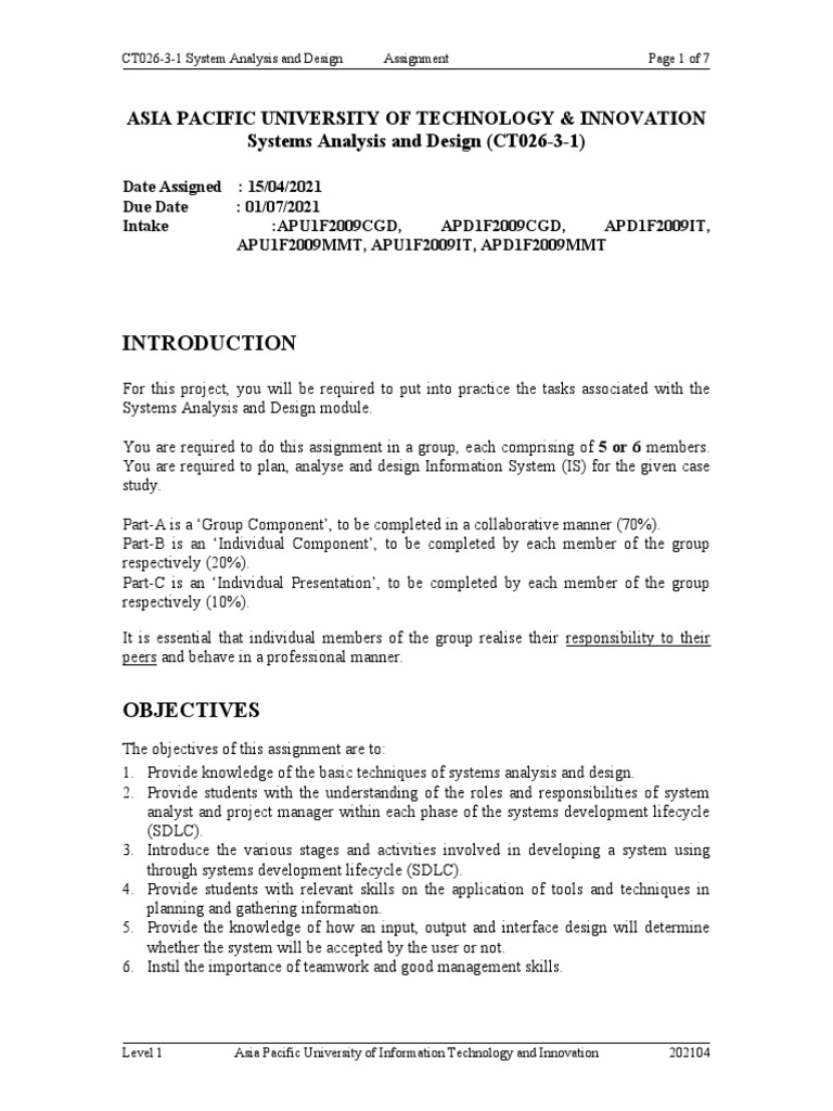 CT026-3-1-SAAD - Assignment Question | PDF | Systems Engineering | Systems Science