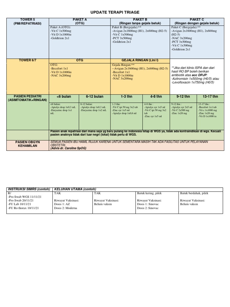 Panduan Terapi Triage Medis | PDF