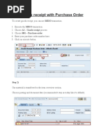 How To Create GRN in Sap | PDF | Receipt | Information