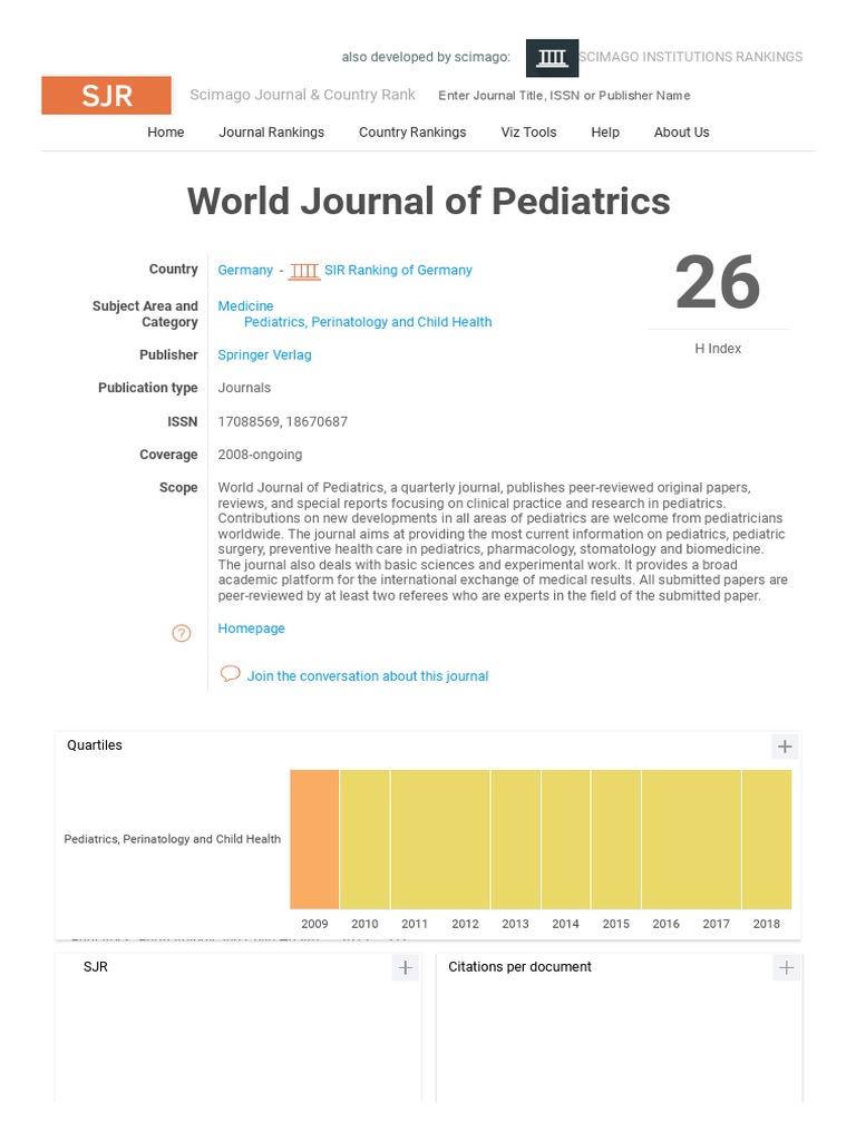 World Journal of Pediatrics | PDF
