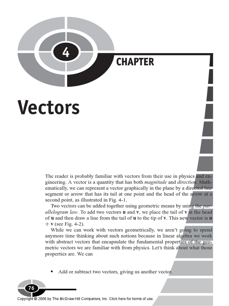 Linear Algebra Demystified Ch4 | PDF | Vector Space | Euclidean Vector