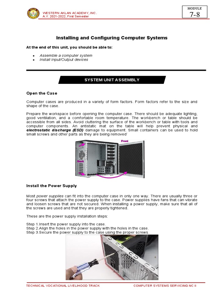 CSS G11 Module 5 | PDF | Power Supply | Personal Computers