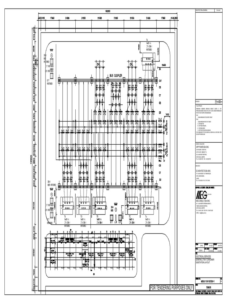 Draw No - MEG-2113-KYE-CS-201 - 275kV CSS Layout | PDF