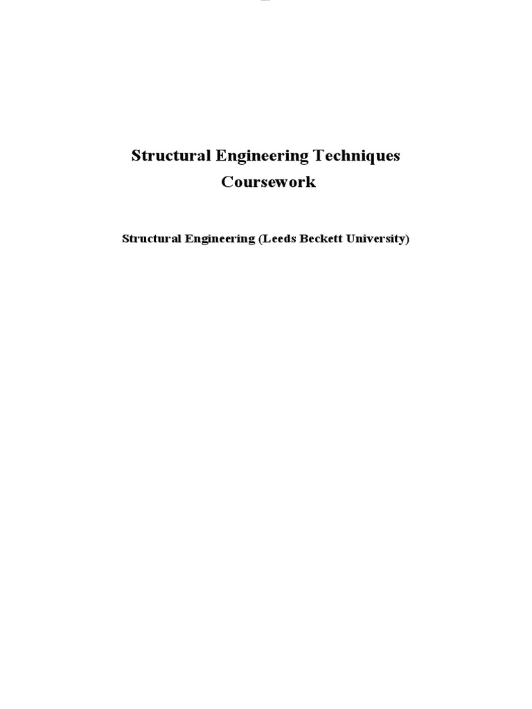 Structural Lab Report | PDF | Strength Of Materials | Applied And ...