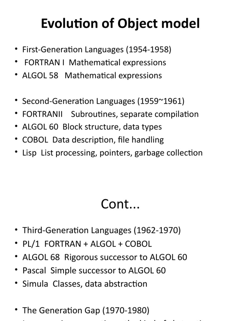 Evolution of Object Model in OOAD | PDF | Computers