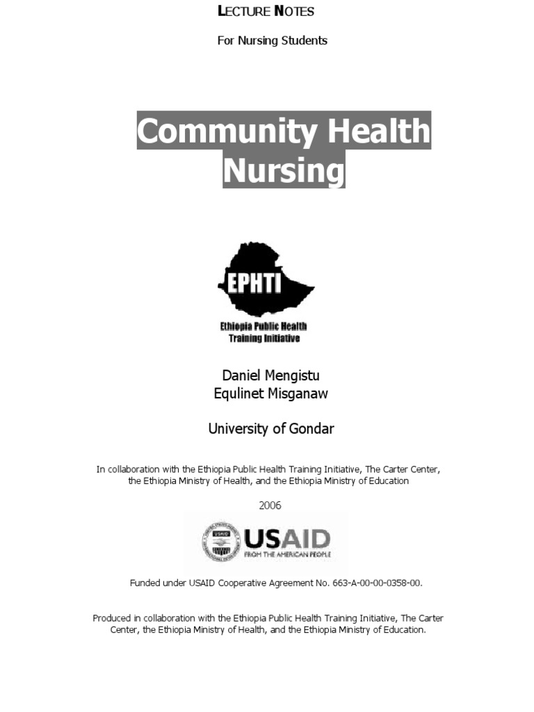 Community Health Nursing Book | PDF | Community | Hiv/Aids