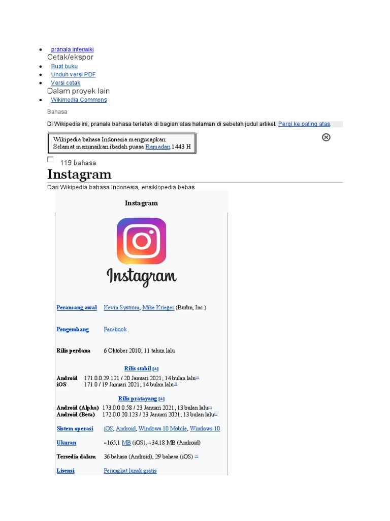 Instagram Adalah | PDF | Komputer