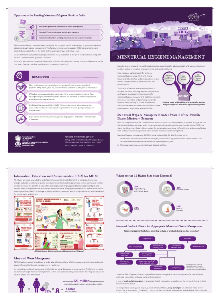 Menstrual Hygiene Management: Opportunity For Funding Menstrual Hygiene ...