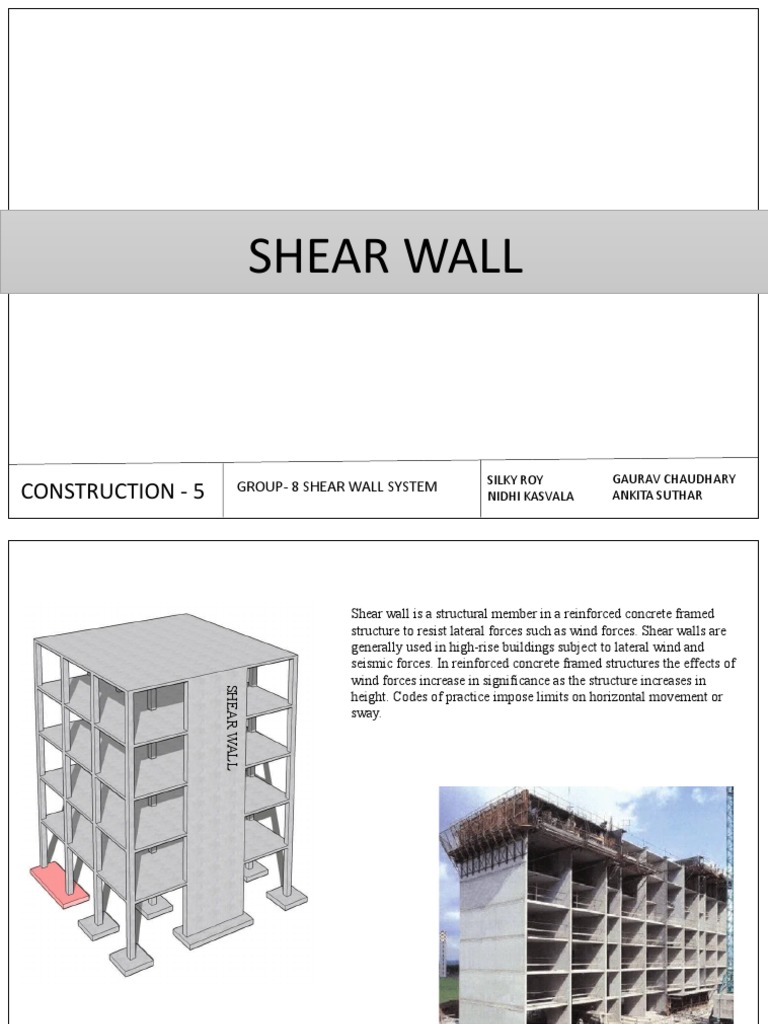 Construction - 5 Shear Wall ... | PDF | Concrete | Wall