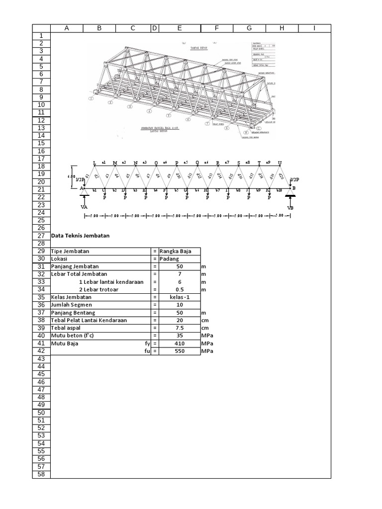 Perhitungan Design Rangka Baja | PDF
