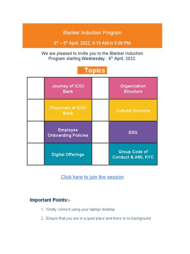 Topics: Ibanker Induction Program | Download Free PDF | Computing ...