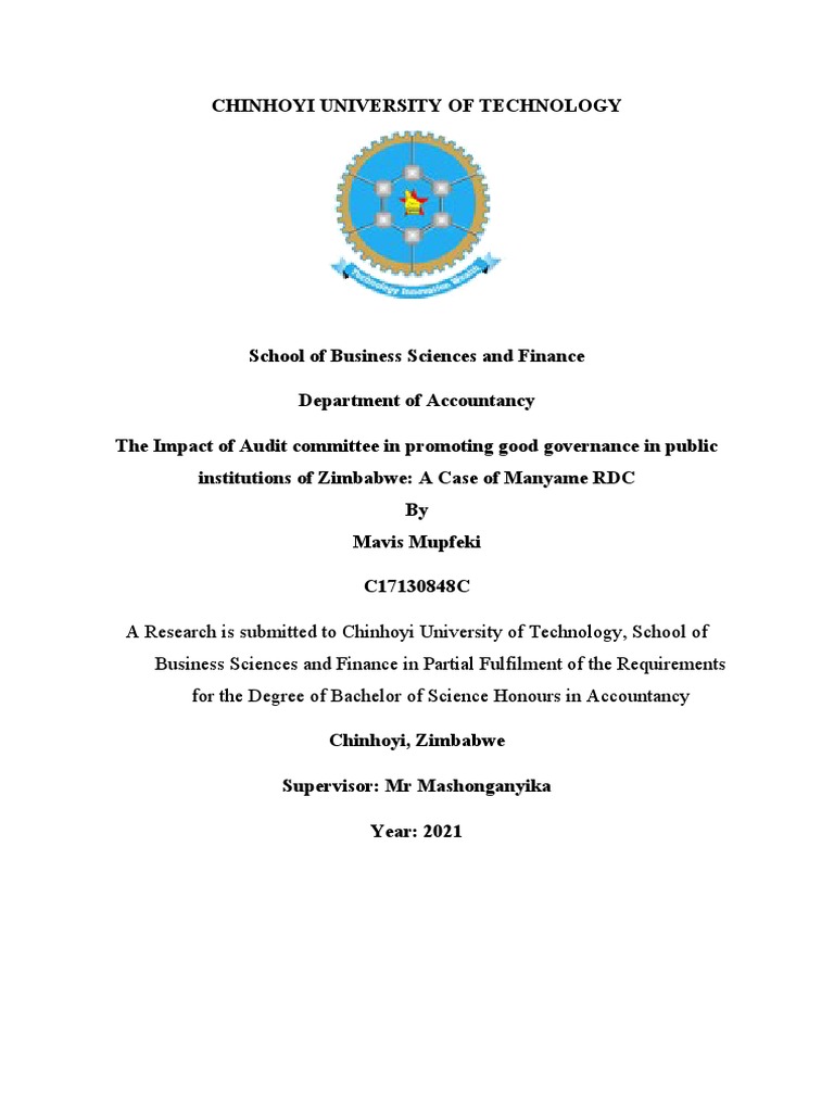Mavis - 5 Document | PDF | Governance | Internal Audit
