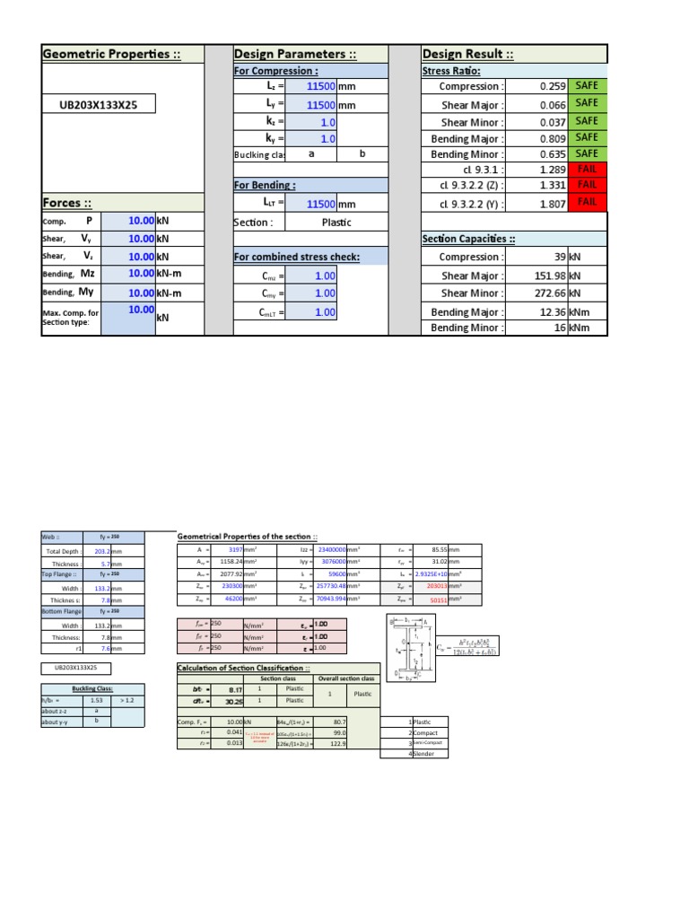 Design As Per IS 800-2007 (Jindal) (20131011) | PDF | Buckling | Bending