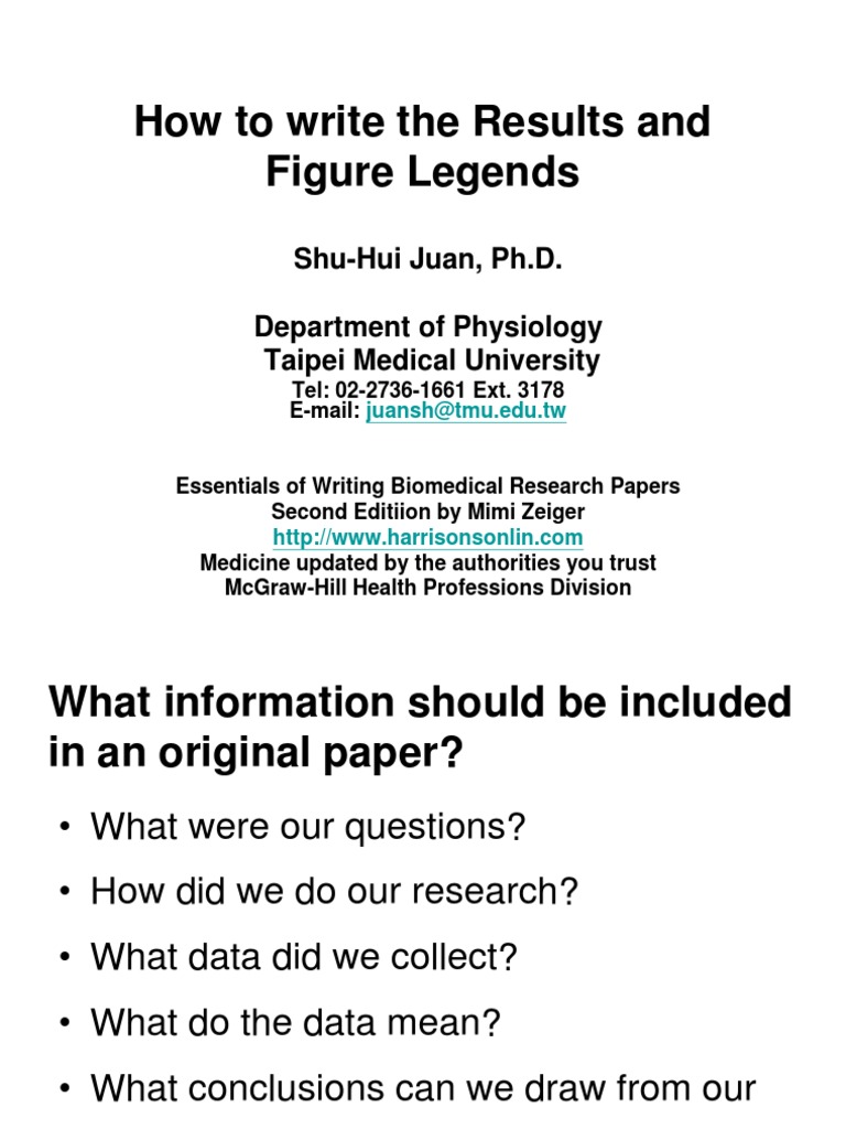 Essentials of Writing Figure Legends | PDF | Acetylcholine | Experiment