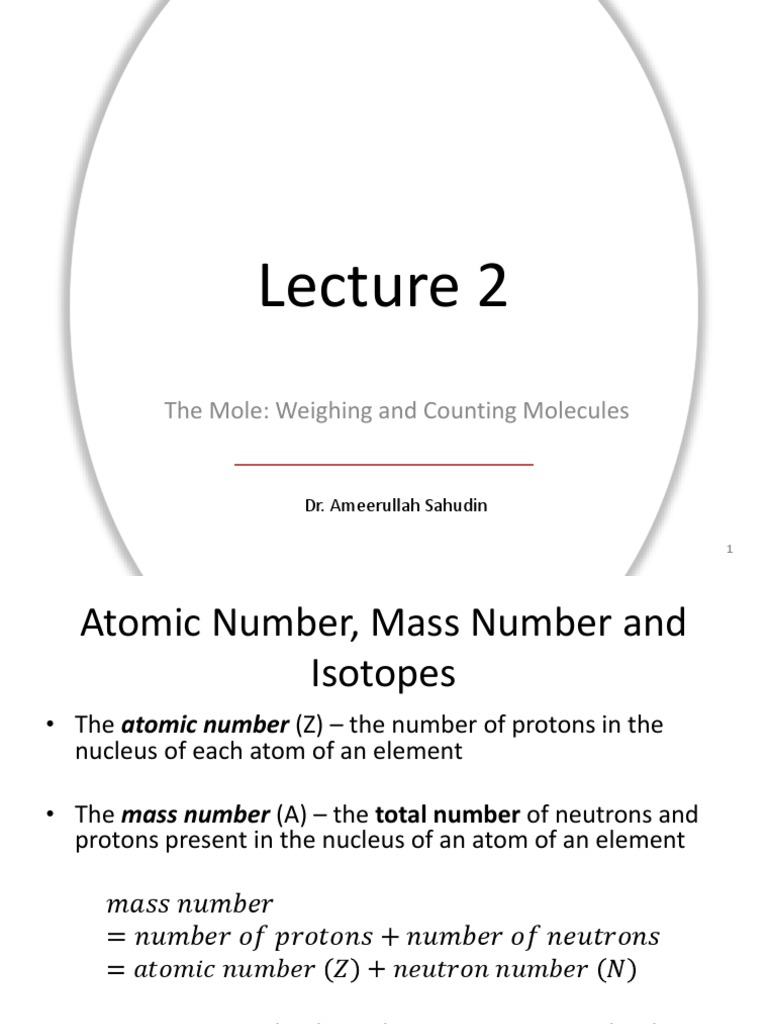 Weighing and Counting Molecules | PDF | Mole (Unit) | Physical Chemistry