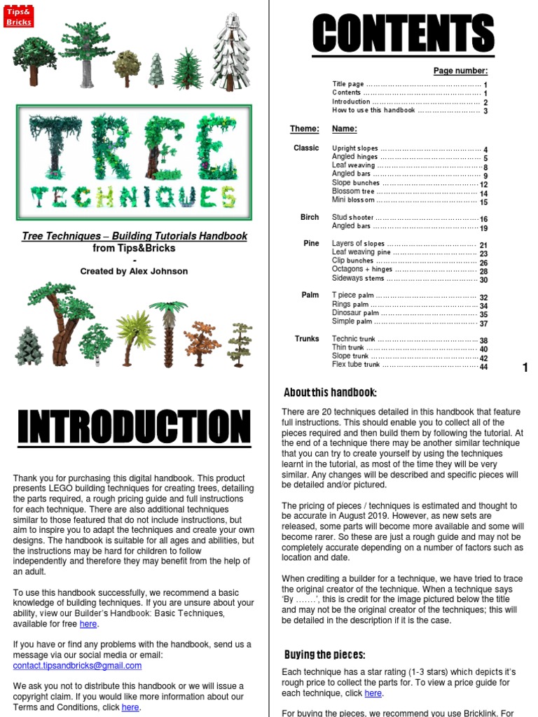 Tree Techniques - Building Tutorials Handbook | PDF | Leaf | Trees