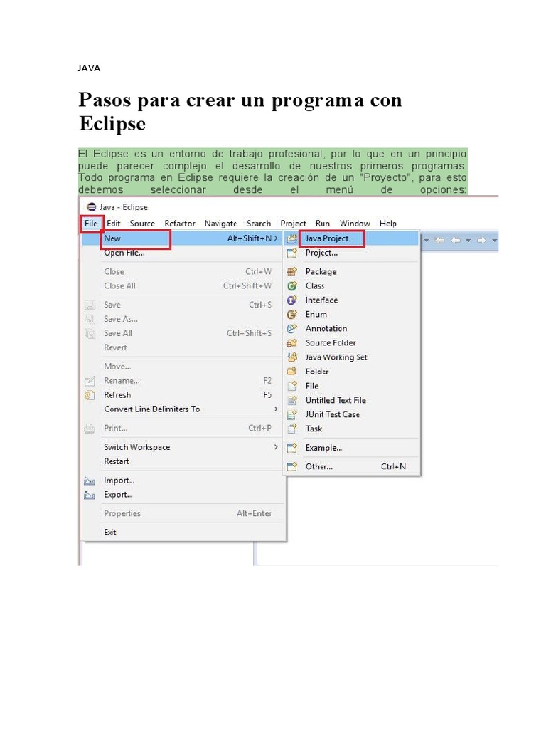 JAVA Parte 1 | PDF | Java (lenguaje de programación) | Lenguaje de ...