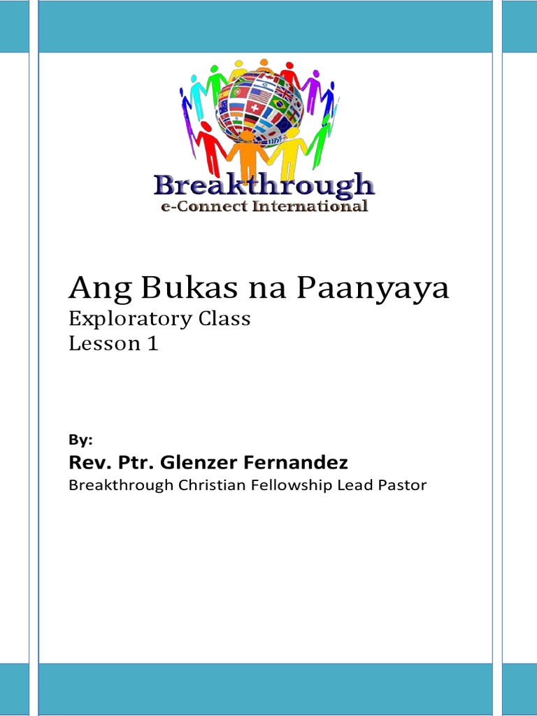 Lesson 1 - Ang Bukas Na Paanyaya | PDF