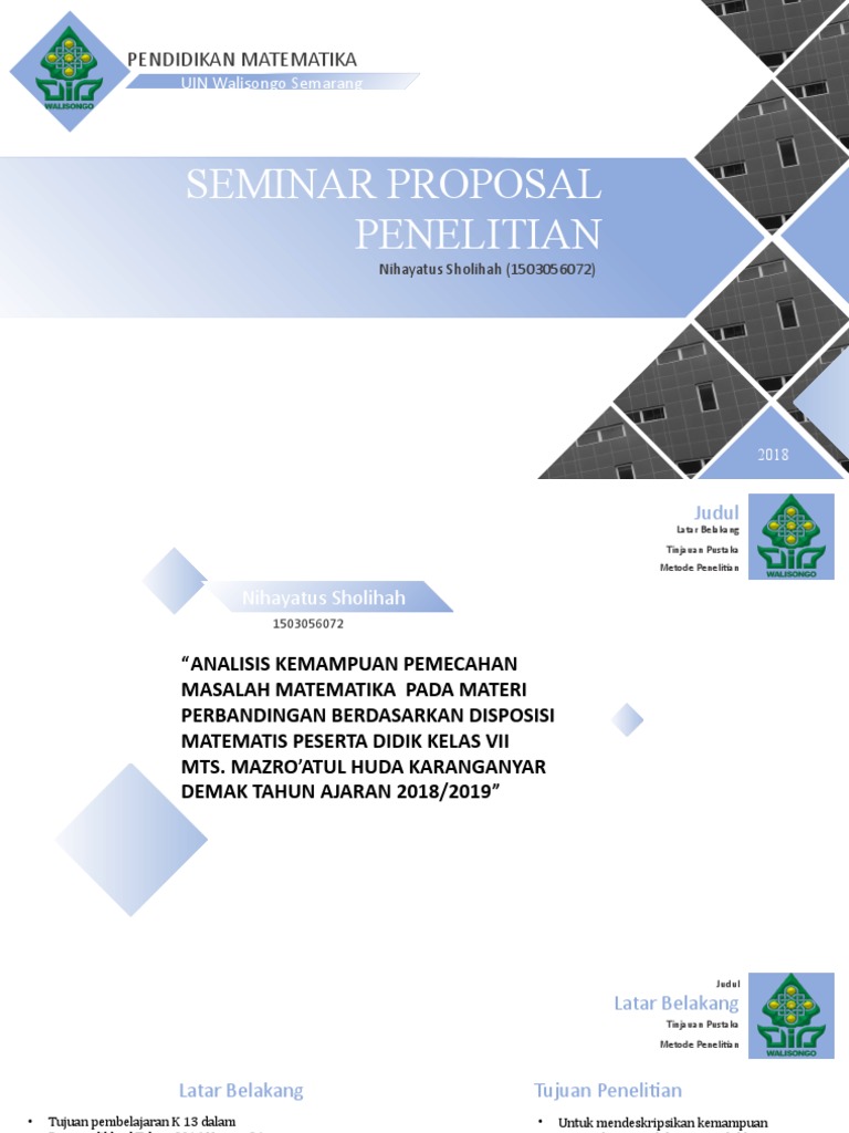Contoh PPT Skripsi | PDF