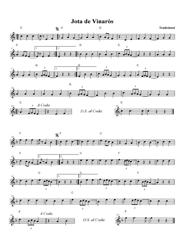 Jota de Vinarós | PDF