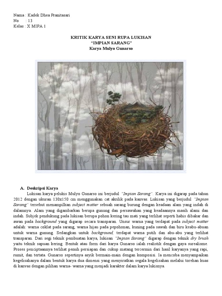 Contoh Kritik Seni Lukis Pdf