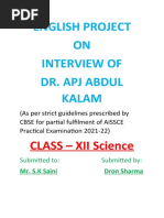 Project - 3, Interview Virat XII | PDF