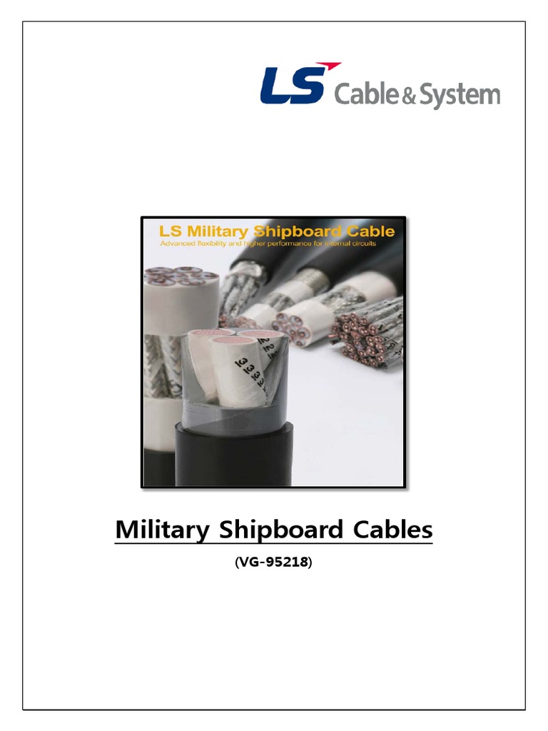 LS Cables VG95218 Catalog | PDF | Science & Mathematics
