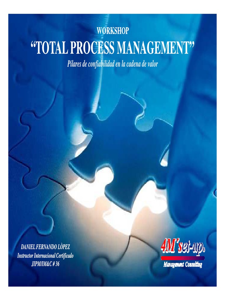TPM Total Process Management - 5 Pilares de Confiabilidad (Modo de ...