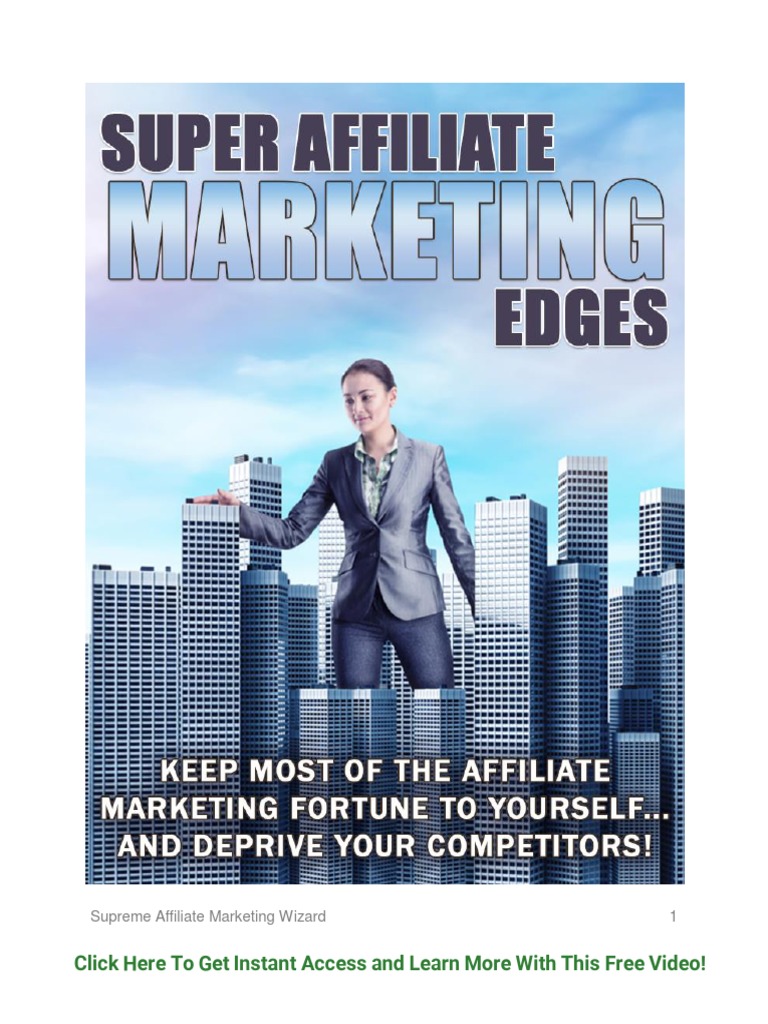 Super Affiliate Marketing Strategies | PDF | Affiliate Marketing ...