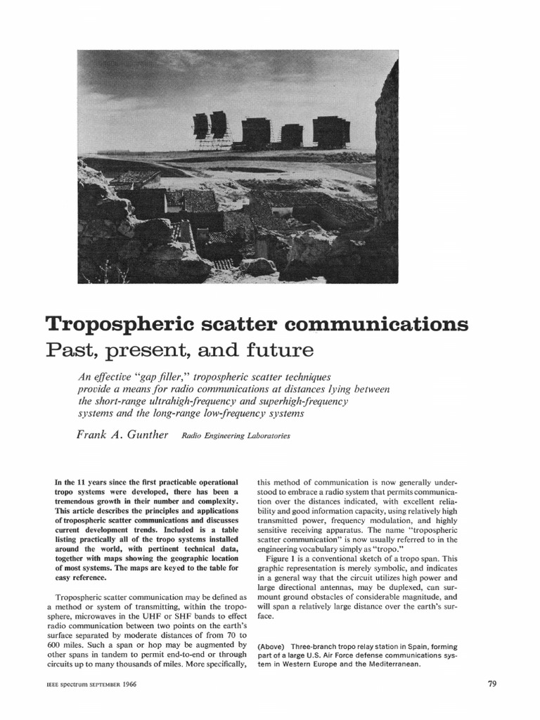 3 1966 Tropospheric Scatter Communications Past, Present, and Future ...