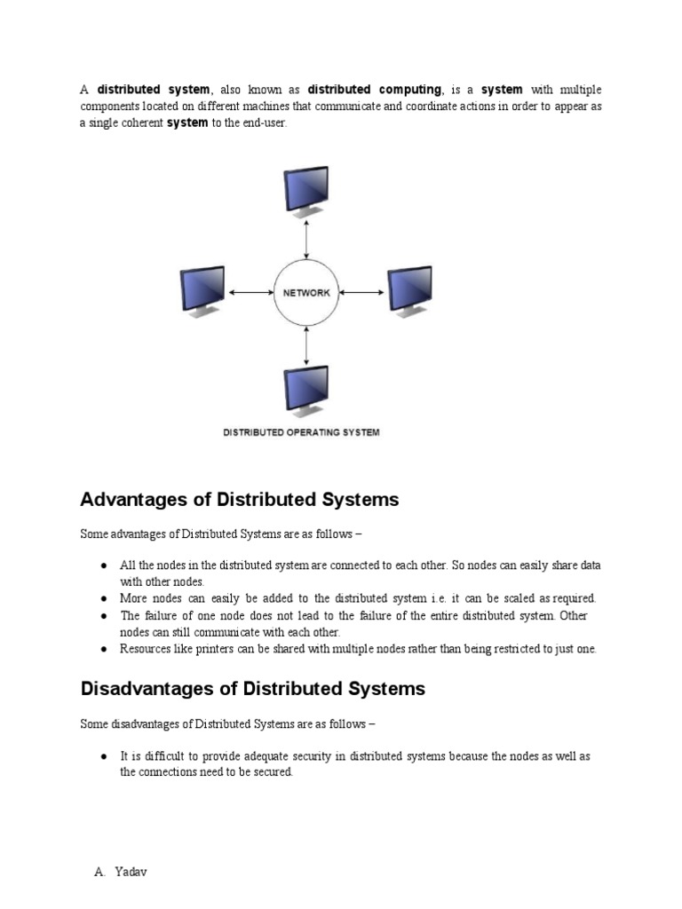 CH 1 Distributed System | Download Free PDF | Cloud Computing | Distributed Computing