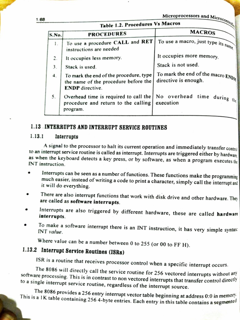 Interrupts and Interrupts Service Routine | PDF | Subroutine | Central Processing Unit