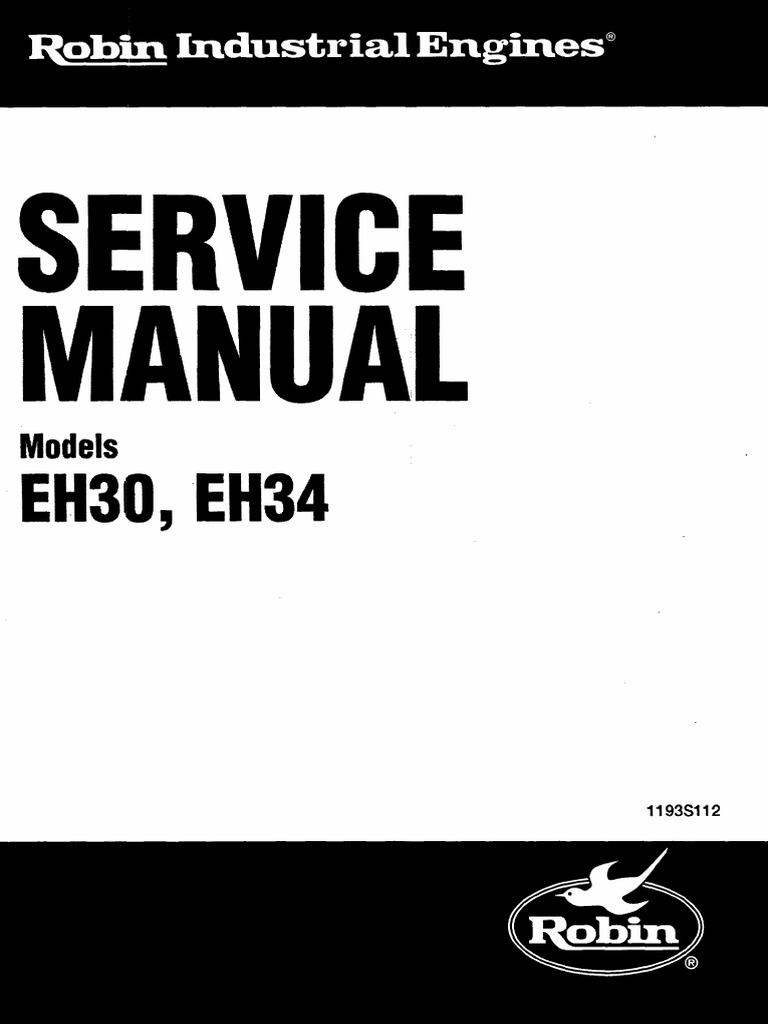 Robin EH34 Engine Specifications Guide | PDF | Horsepower | Piston