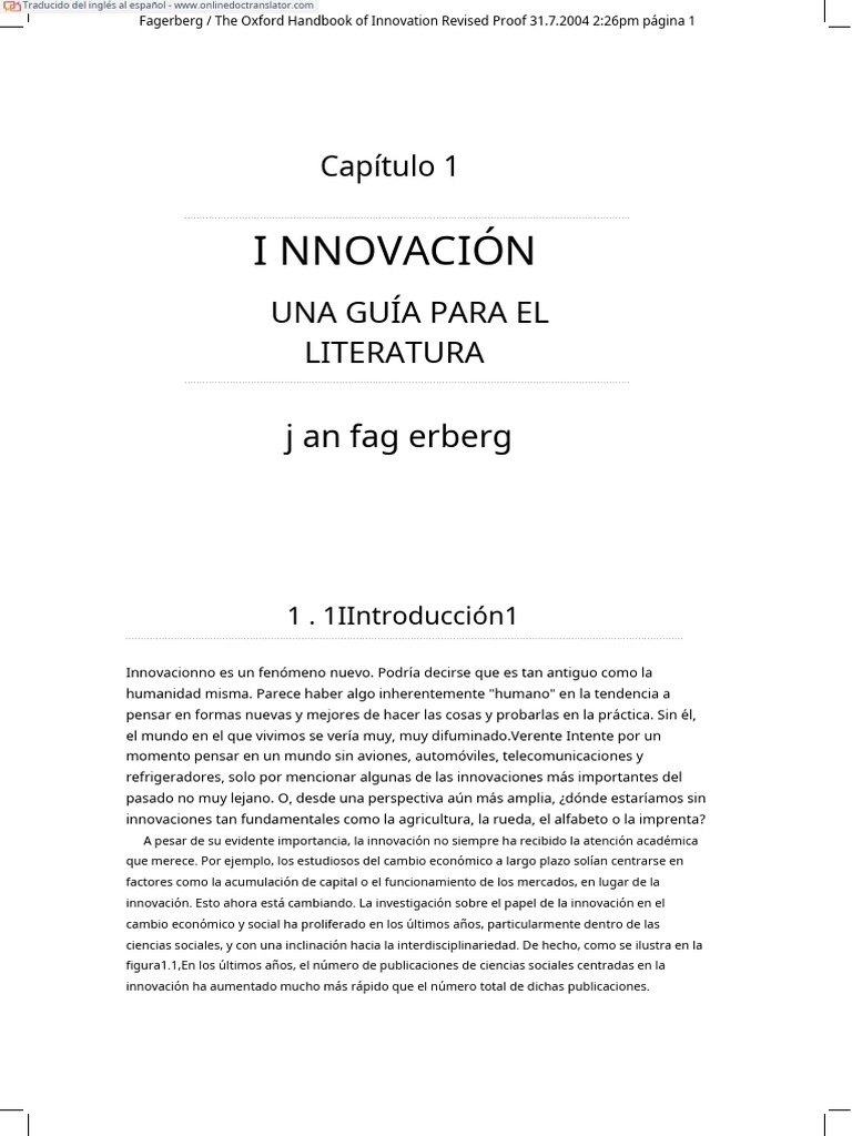 1 Fagerberg Chap01 Intro - En.es | PDF