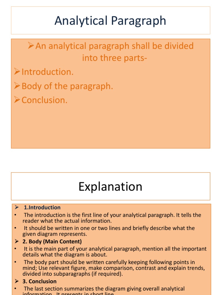 Analytical Paragraph-English | PDF