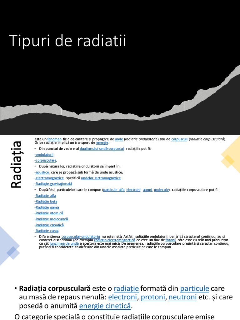 Tipuri de Radiatii | PDF