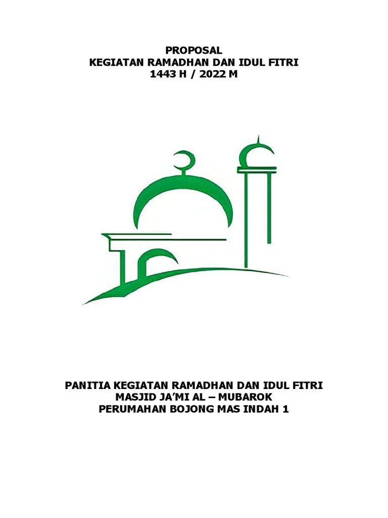 Proposal Kegiatan Ramadhan Dan Idul Fitri | PDF